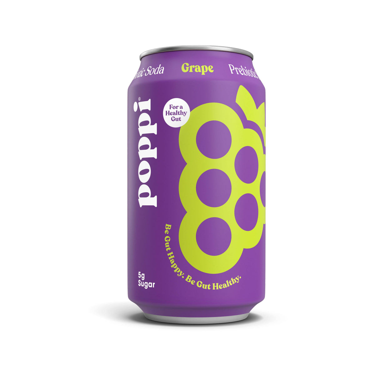 Poppi Prebiotic Soda, Grape, 12oz — Import Market